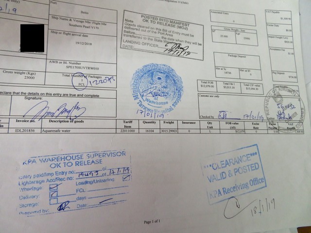 Kiribati Trade Portal import and export procedures